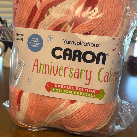 Carbon | Art | Caron Anniversary Cakes Yarn Pinkred And White Color ...